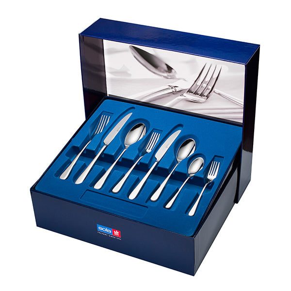 50-pc 18/10 Stainless Steel Sola "Donau" Cutlery Set – Brocatelle ...